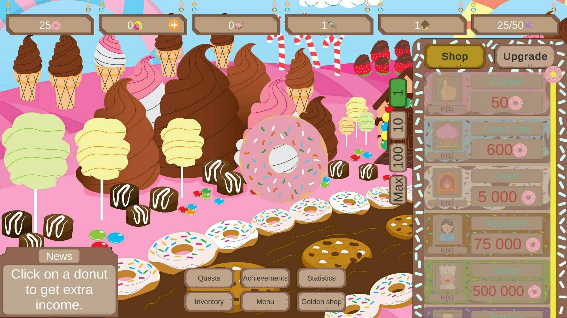 Donut Land Clicker PC Steam Ключ • Активация Steam • регион Весь мир