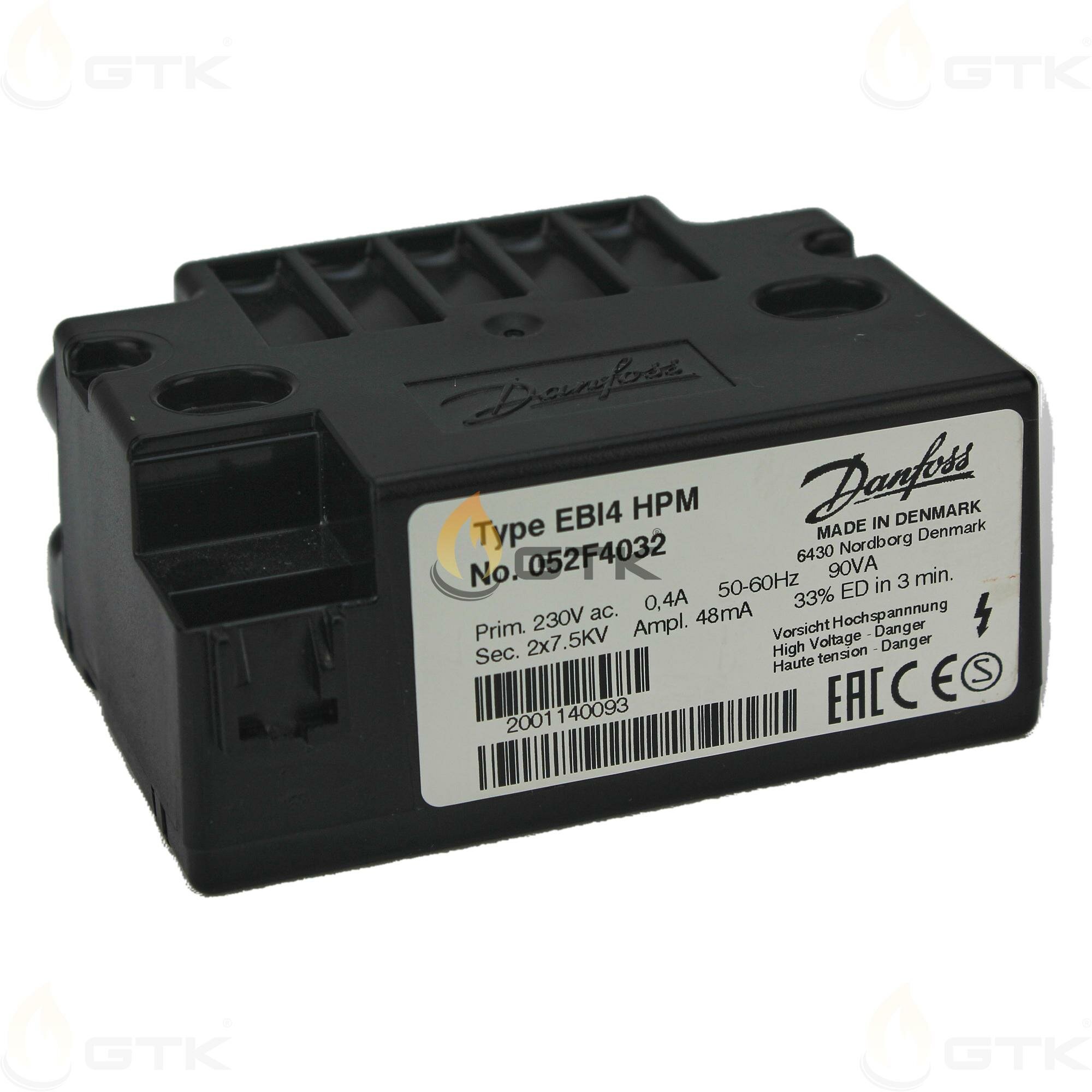 Трансформатор розжига Danfoss EBI4 HPM, 052F4032