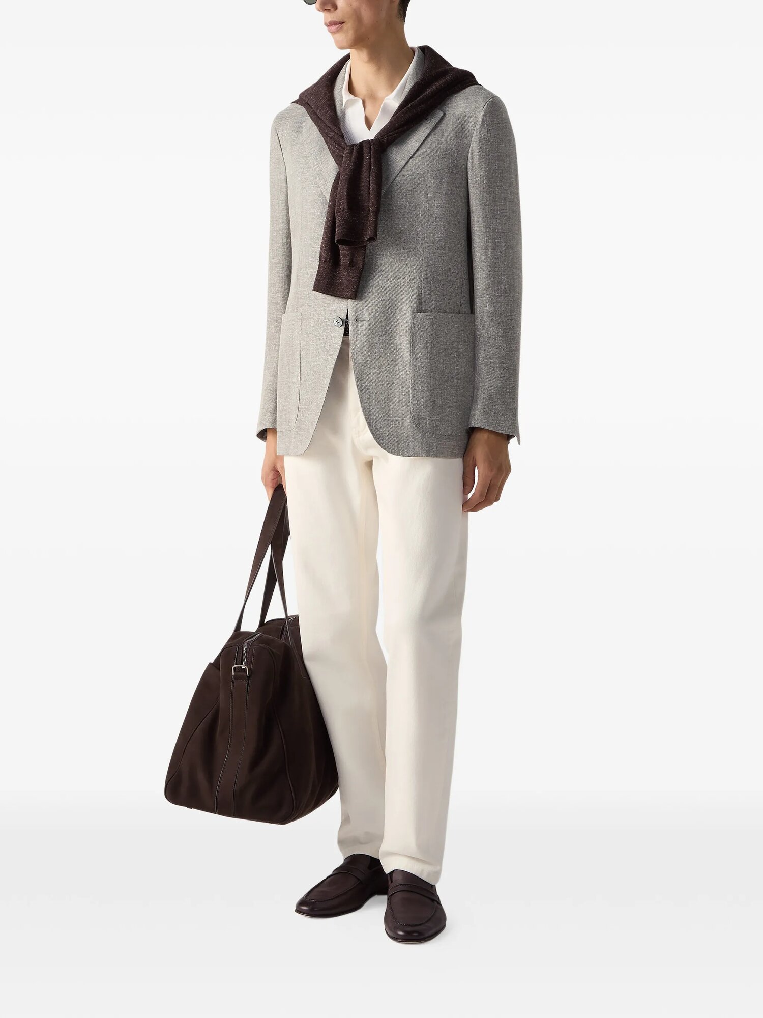 Куртка Ermenegildo Zegna Crossover, размер 50, grey — фото 1