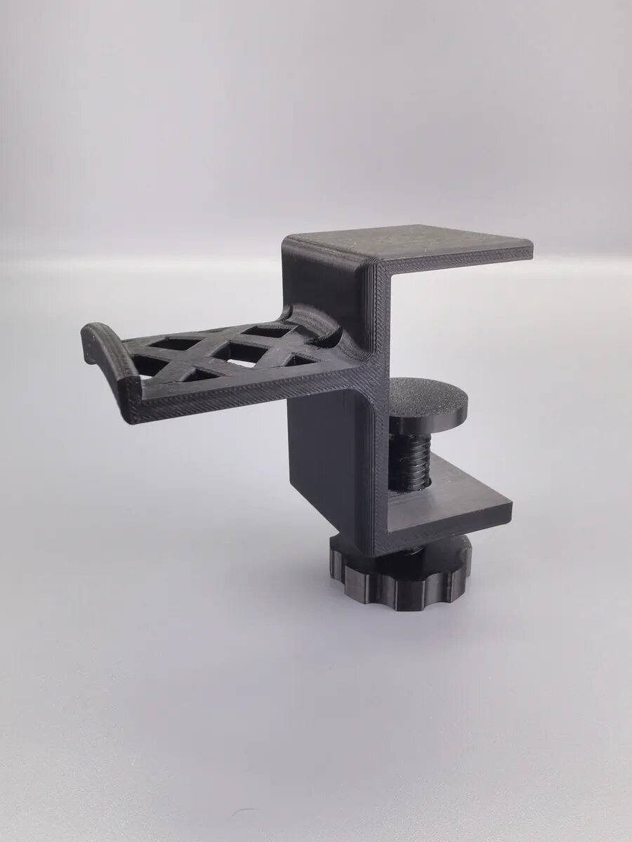 Универсальный держатель для наушников к столу , черное 1 штука