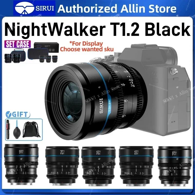 SIRUI NightWalker T1.2 Black, комплект 35mm, M4/3