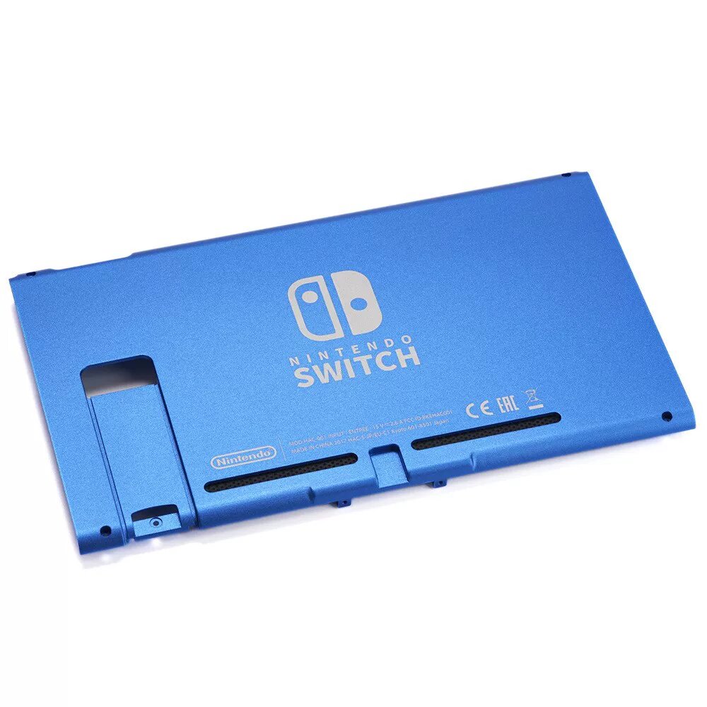 Металлическая задняя крышка Nintendo Switch, синяя, CNC-обработка, алюминиевый сплав для OLED