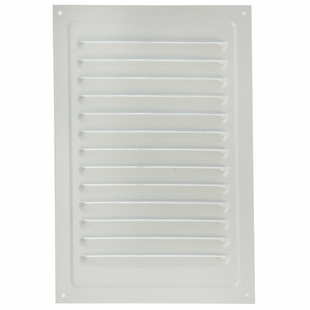 Решетка вентиляционная Event 200х300 мм эмалированная с сеткой белая П2030МЭ для систем вентиляции и воздухообмена в помещении