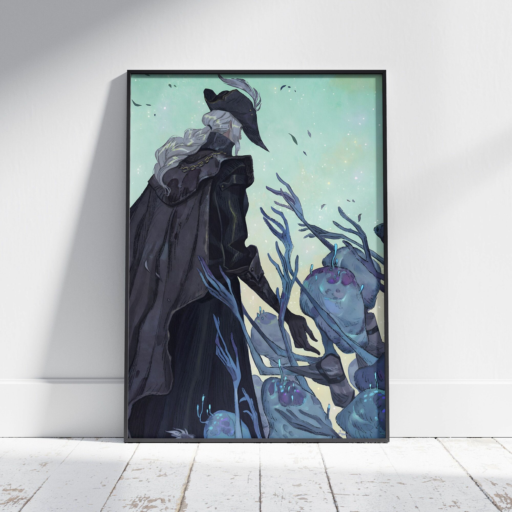 Плакат на стену для интерьера Бладборн (Леди Мария 11) - Постер по игре Bloodborne формата А4 (21x30 см)