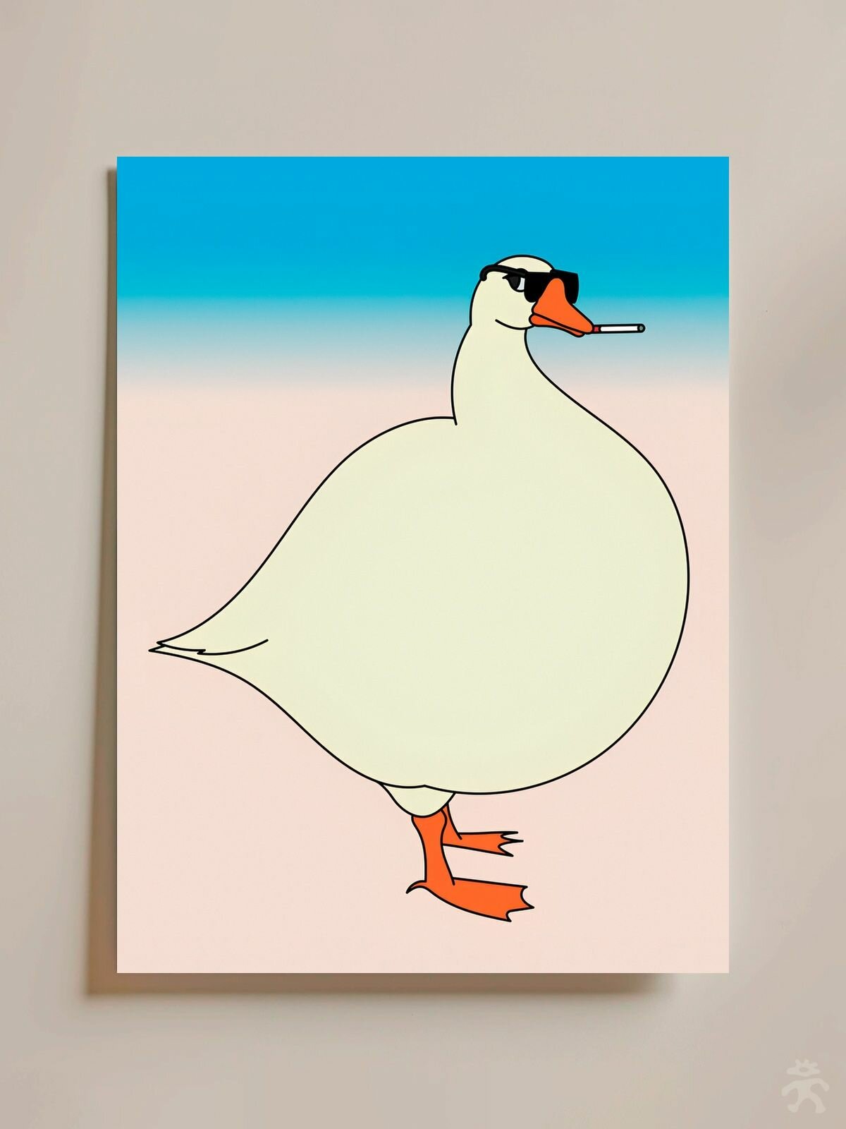 Интерьерный постер "Goose" в стиле pinterest, 30x40 см