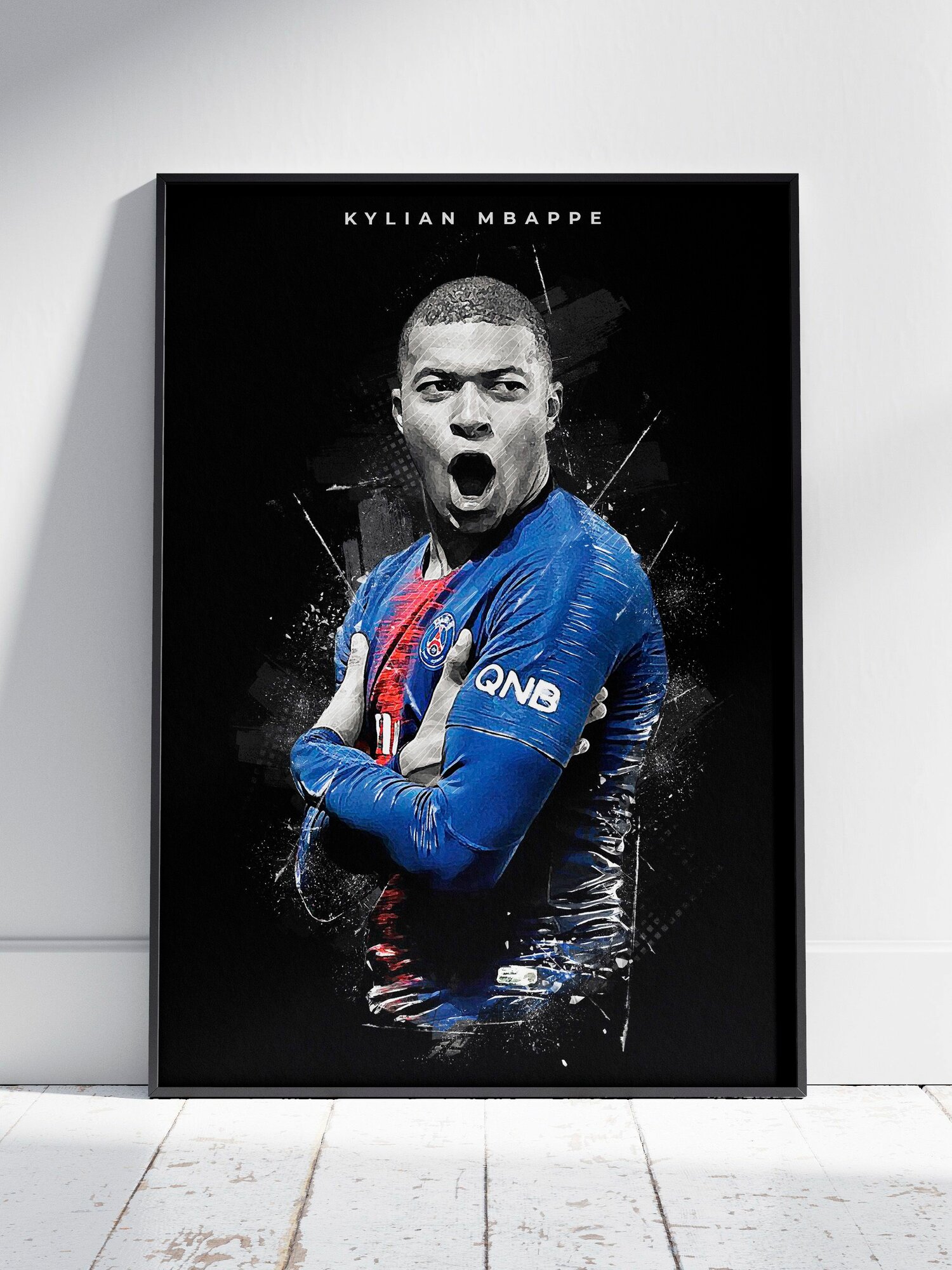 Плакат на стену для интерьера Монако (Килиан Мбаппе Лоттен - Kylian Mbappe 7) - Постер по спорту и физической активности формата A3 (30x42 см)