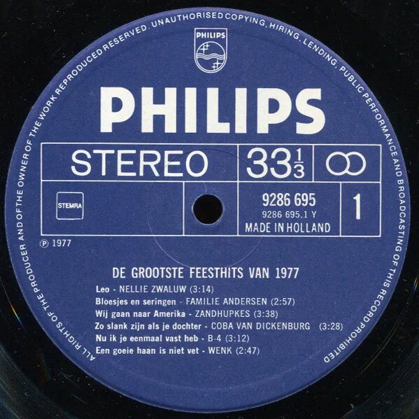 Various - De Grootste Feesthits Van 1977 VG- — фото 1