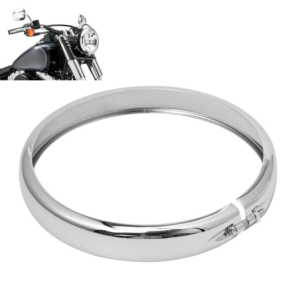 Хромированное кольцо для фары мотоцикла 5,75 дюйма, для Harley Sportster Iron XL 883 1200 Dyna Softail Street Bob