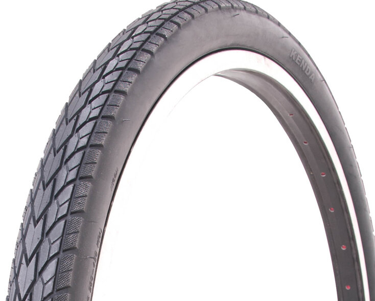 Велопокрышка Kenda K1172, 27,5", полуслик, защита от проколов, камерная