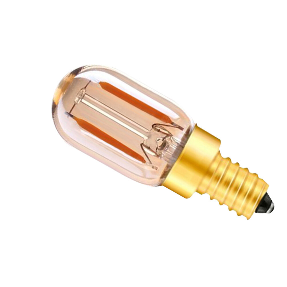 Миниатюрная светодиодная шарообразная лампочка для духовки T22, низковольтная, с цоколем E14-12-24 В, постоянного/переменного тока, теплый свет.