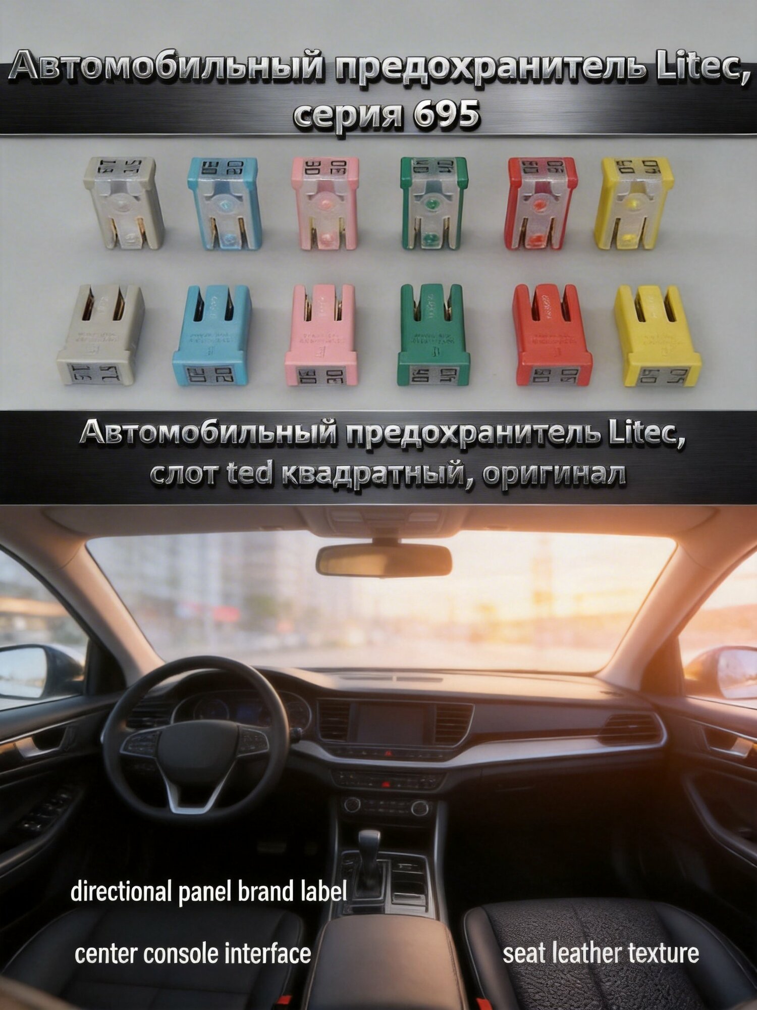 Автомобильный предохранитель Litec 695, для Nissan Kicks, мини-длинный элемент для замены в электрической цепи