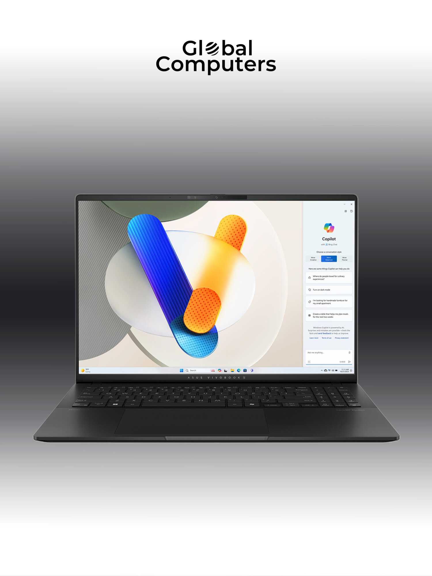 Ноутбук ASUS Vivobook S 16 OLED S5606CA (Ultra 5 225H 1.7GHz/16/2880x1800 120Hz/16GB/1TB SSD/Arc Graphics/ Win 11 Pro)