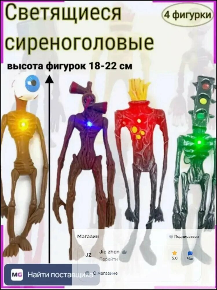 Набор фигурок Сиреноголовый из SCP