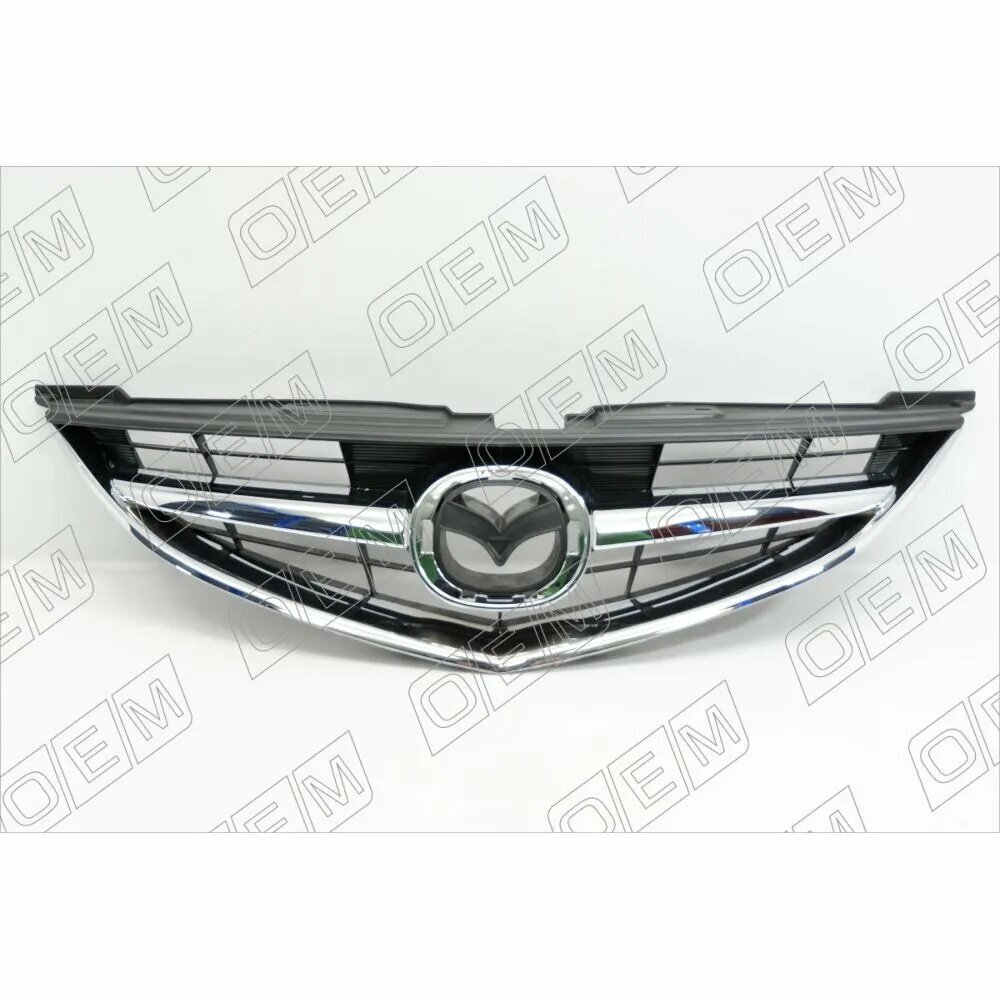 Решетка радиатора для Mazda 6 GH 2007-2010 с хромированной накладкой, для комплектации Sport, Мазда 6 GH решетка радиатора O.E.M. OEM3368, oem GS1M50710F12