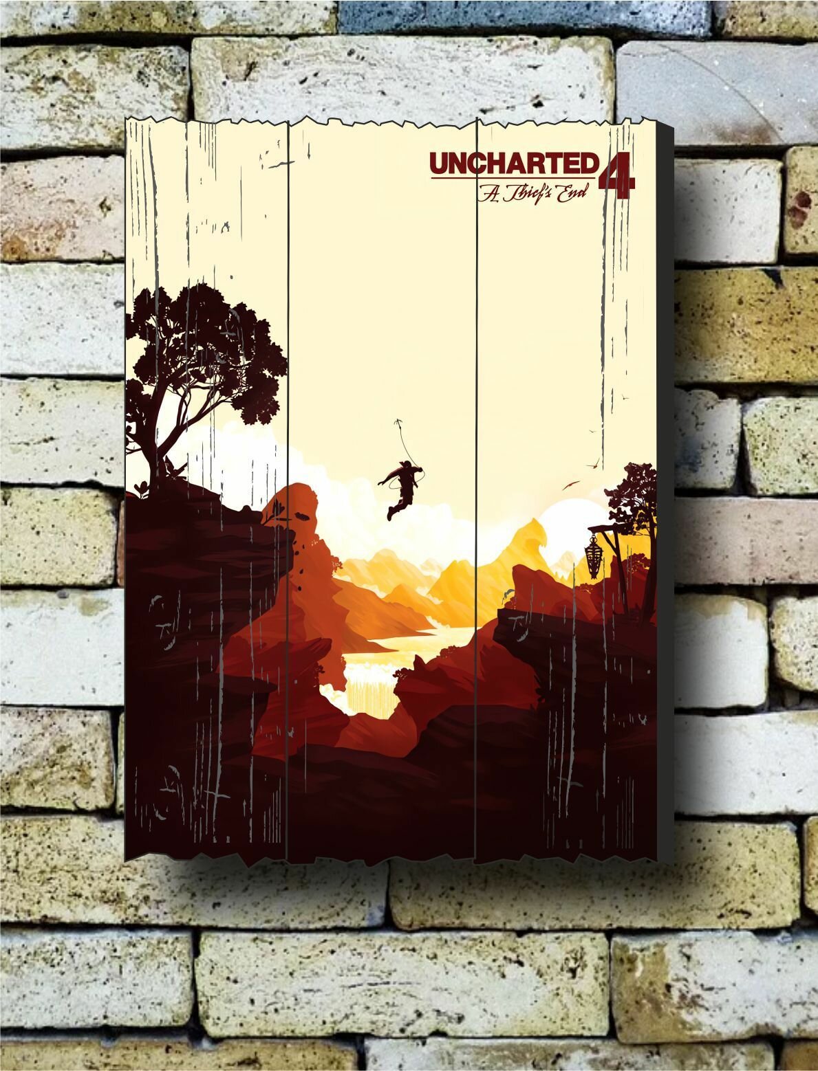 Картина на досках. Uncharted. Нейтан Дрейк.
