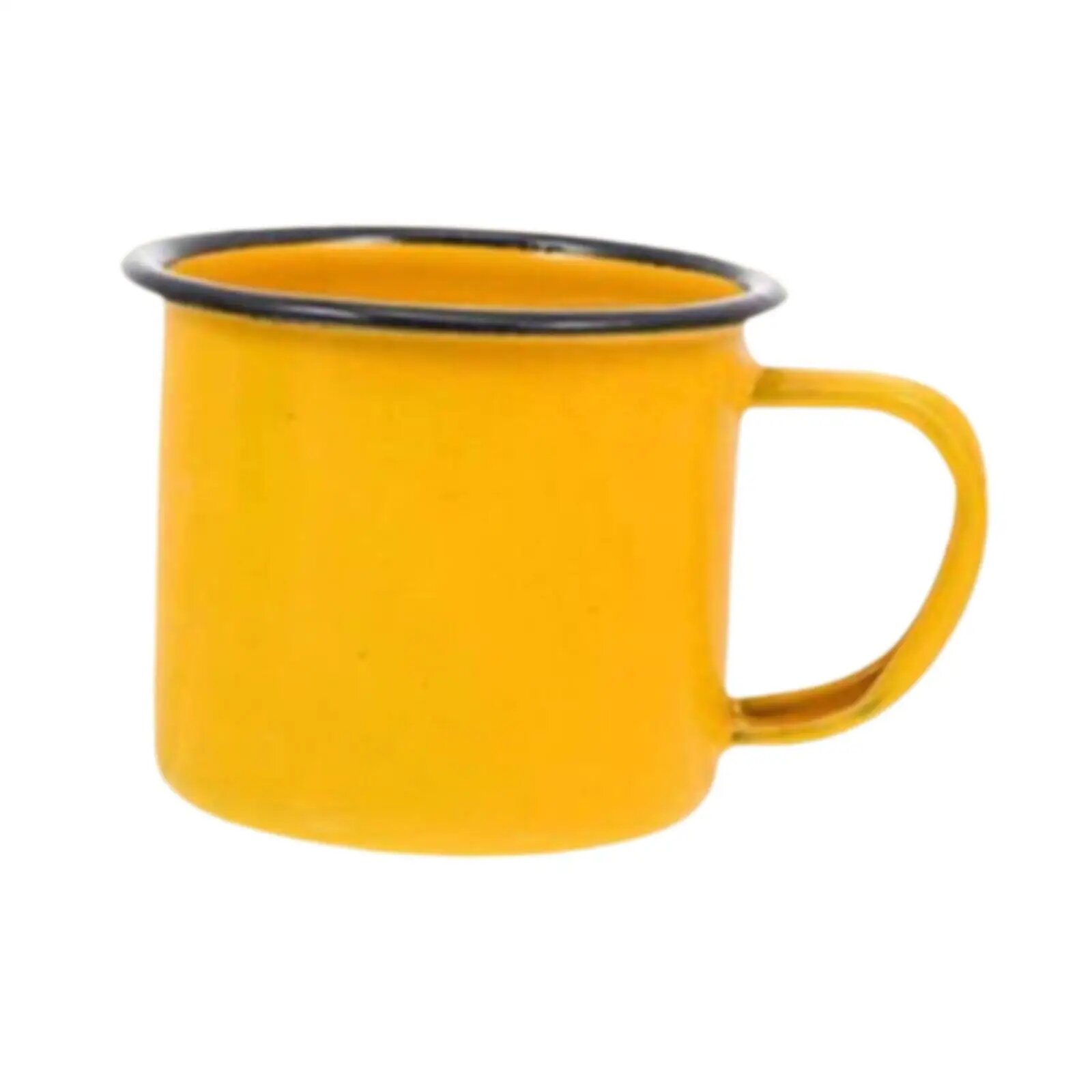 Эмалированная кофейная кружка MagiDeal Желтый, Yellow