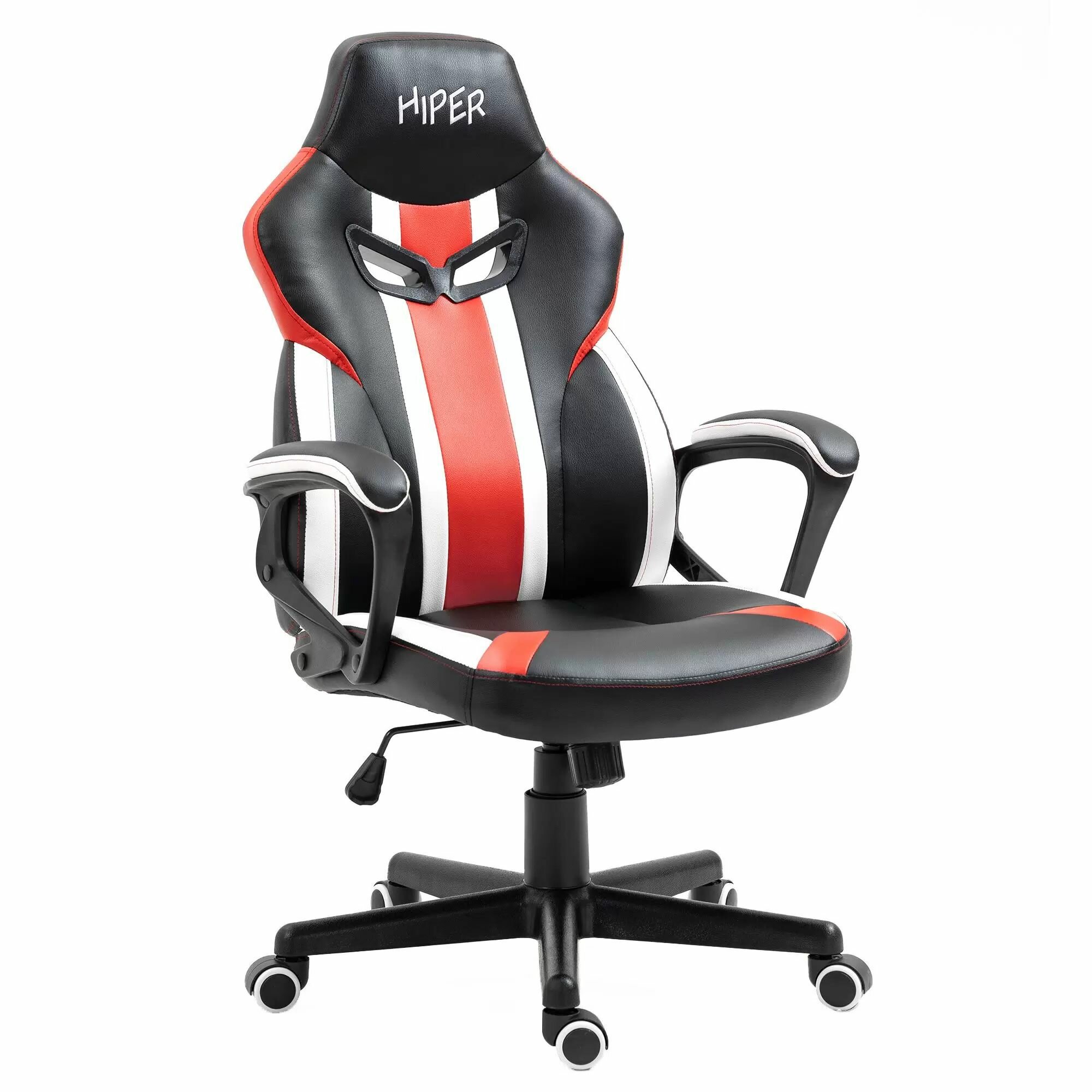 Кресло игровое Hiper Shanghai HGC001, чёрный, красный, белый