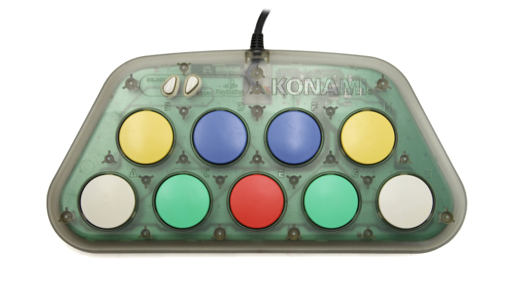 Контроллер Konami Pop'n Music для PS1/PS2 прозрачный