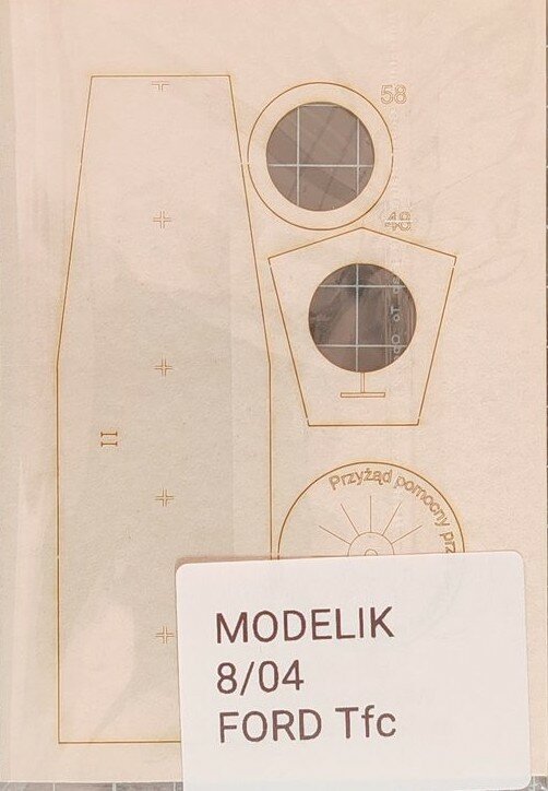 Лаз. резка к модели Бронемашина Ford Tfc MODELIK №8/04