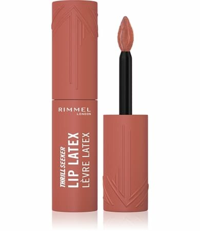 Губная помада Rimmel Thrill Seeker Lip Latex, оттенок 100 sassy, 6 мл