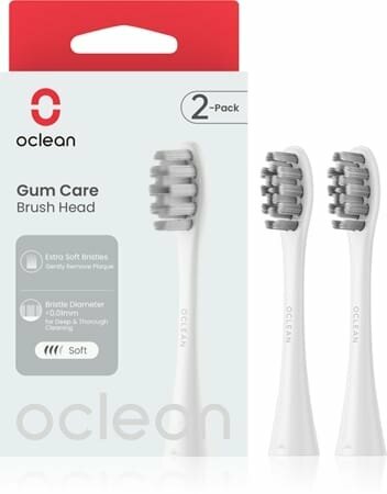 Насадка для электрической зубной щетки Oclean Gum Care P1S12 W02 Extra Soft, унисекс, 2 шт
