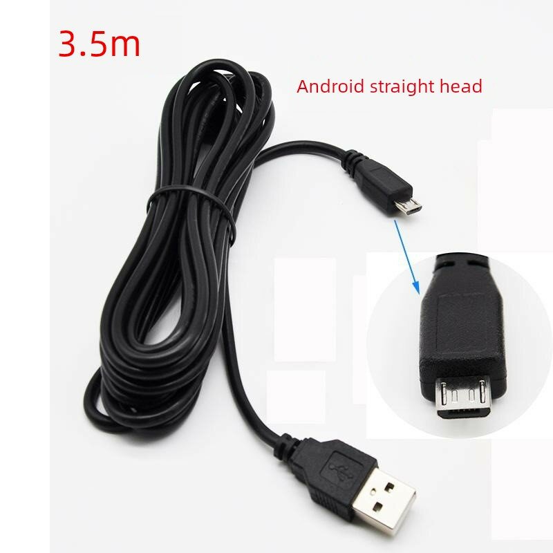Android Прямой USB Кабель Питания для Автомобильного Навигатора, 3.5 м Длина, Простая Установка для Dash Cams
