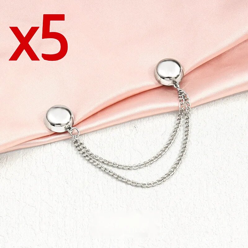Магнитные зажимы для одежды Silver, 5 шт