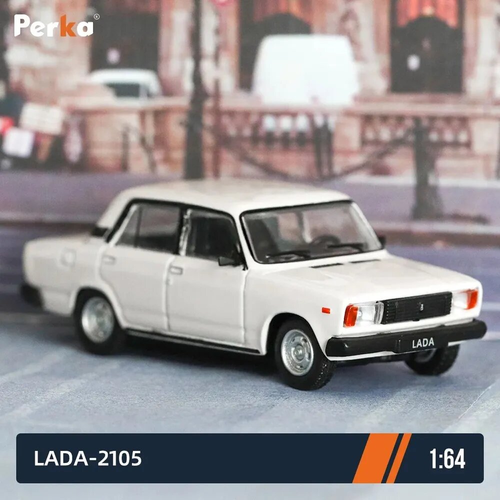 Машинка Perka 1:64 LADA 2105 white