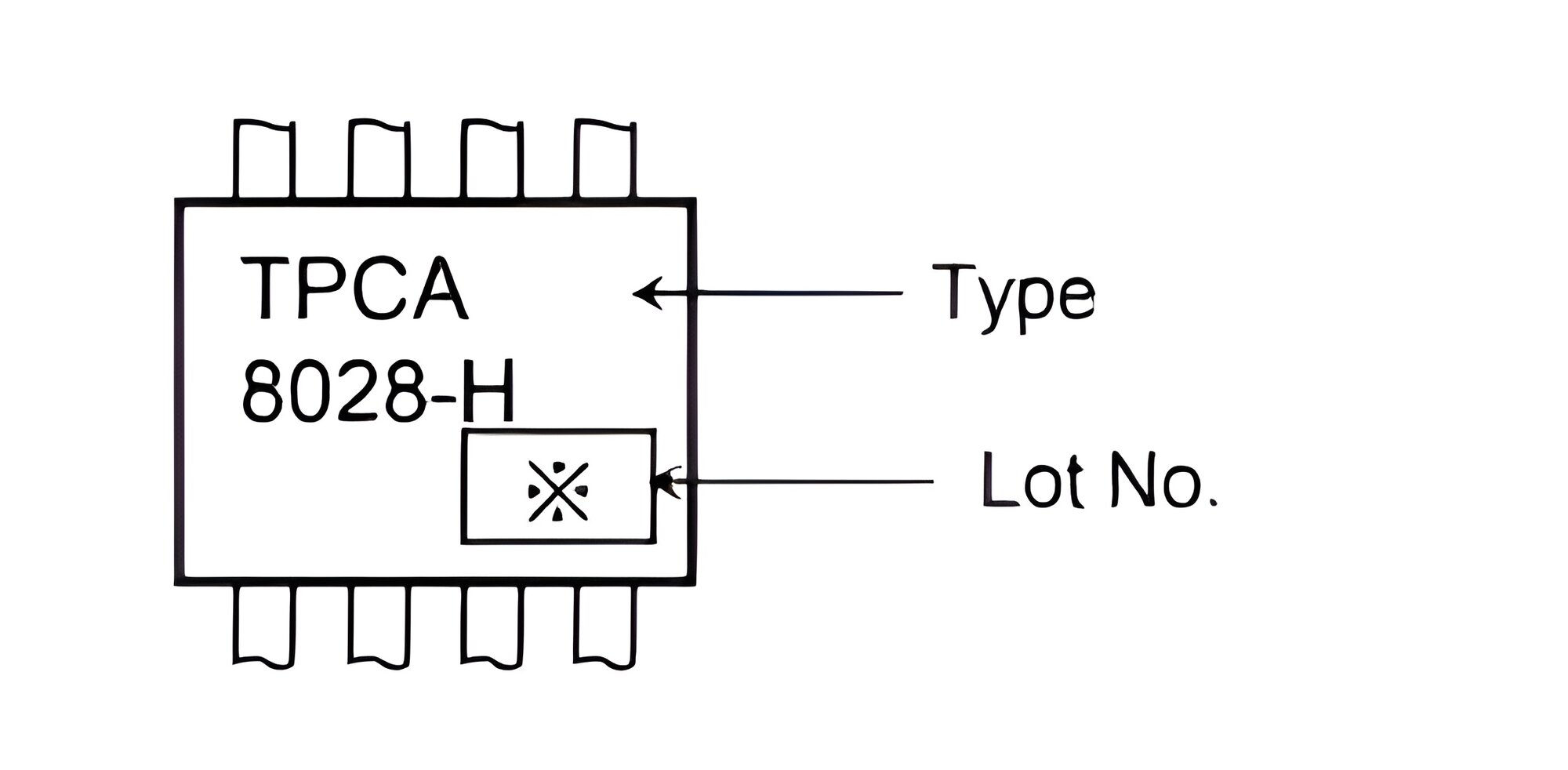 Микросхема TPCA8028-H N-Channel MOSFET 30V 50A SOP-ADVANCE
