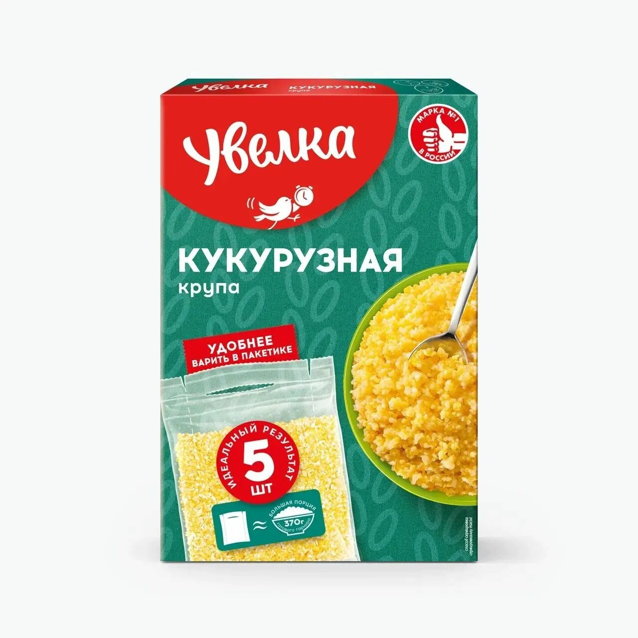 Увелка кукурузная крупа в пакетиках для варки 400г