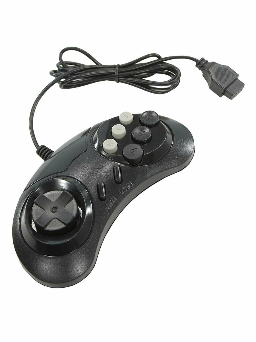 Контроллер Retro Genesis Controller 8 Bit (форма Sega) джойстик проводной 9pin (без упаковки)