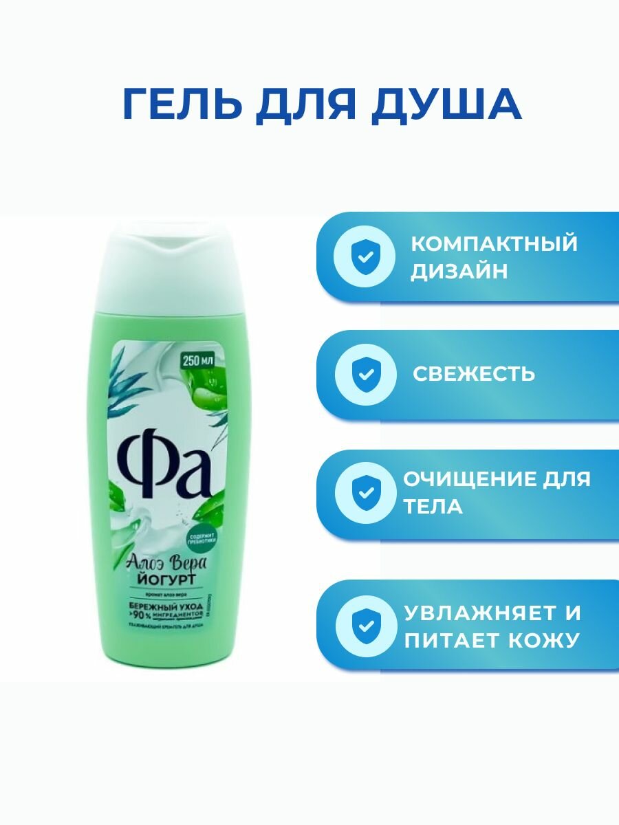 Гель для душа Фа йогурт-алоэ вера 250 мл
