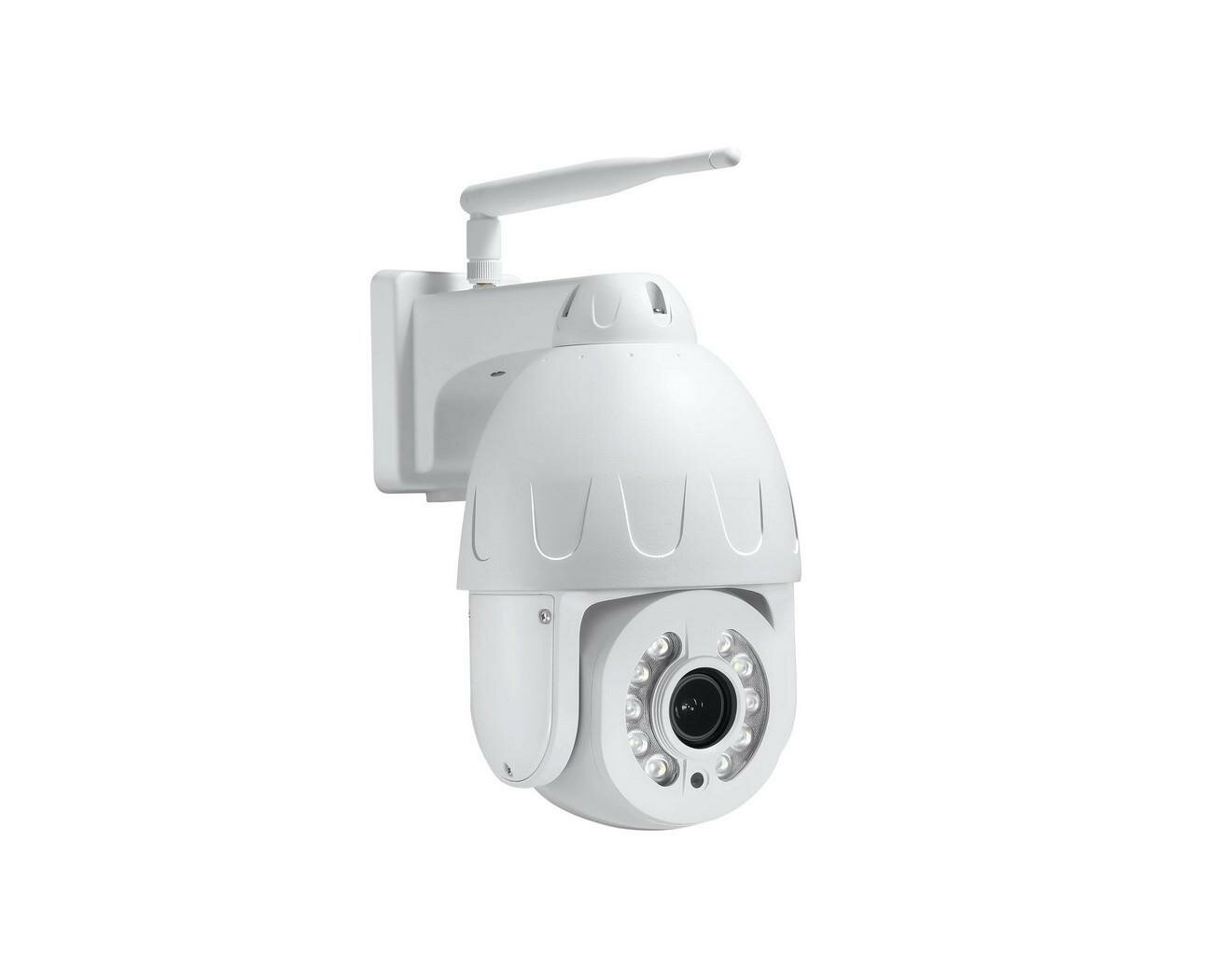 Уличная беспроводная купольная поворотная 4K 3G/4G IP-камера 8Mp Link NC510G-8G-5X-8MP(White) (W4030RU) с записью на SD. Интеллектуальное обнаружение