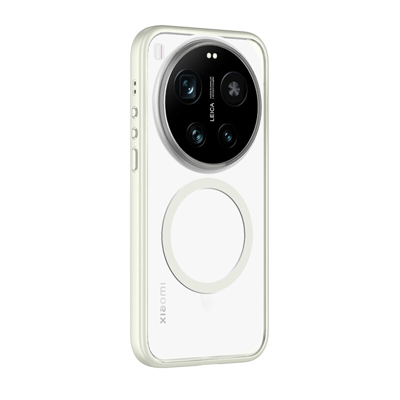 Чехол Для Xiaomi 17 Ultra/Сяоми 17 Ультра, soft touch, чехол-кардиомонитор, поликарбонат (PC), защита камеры, ударопрочный, усиленные углы, Xiaomi, Xiaomi 17 Ultra, white,