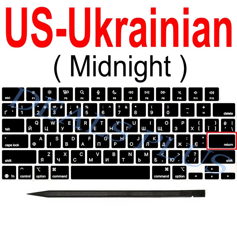 Клавиши US-UA (Midnight) для MacBook Air 2025-2026