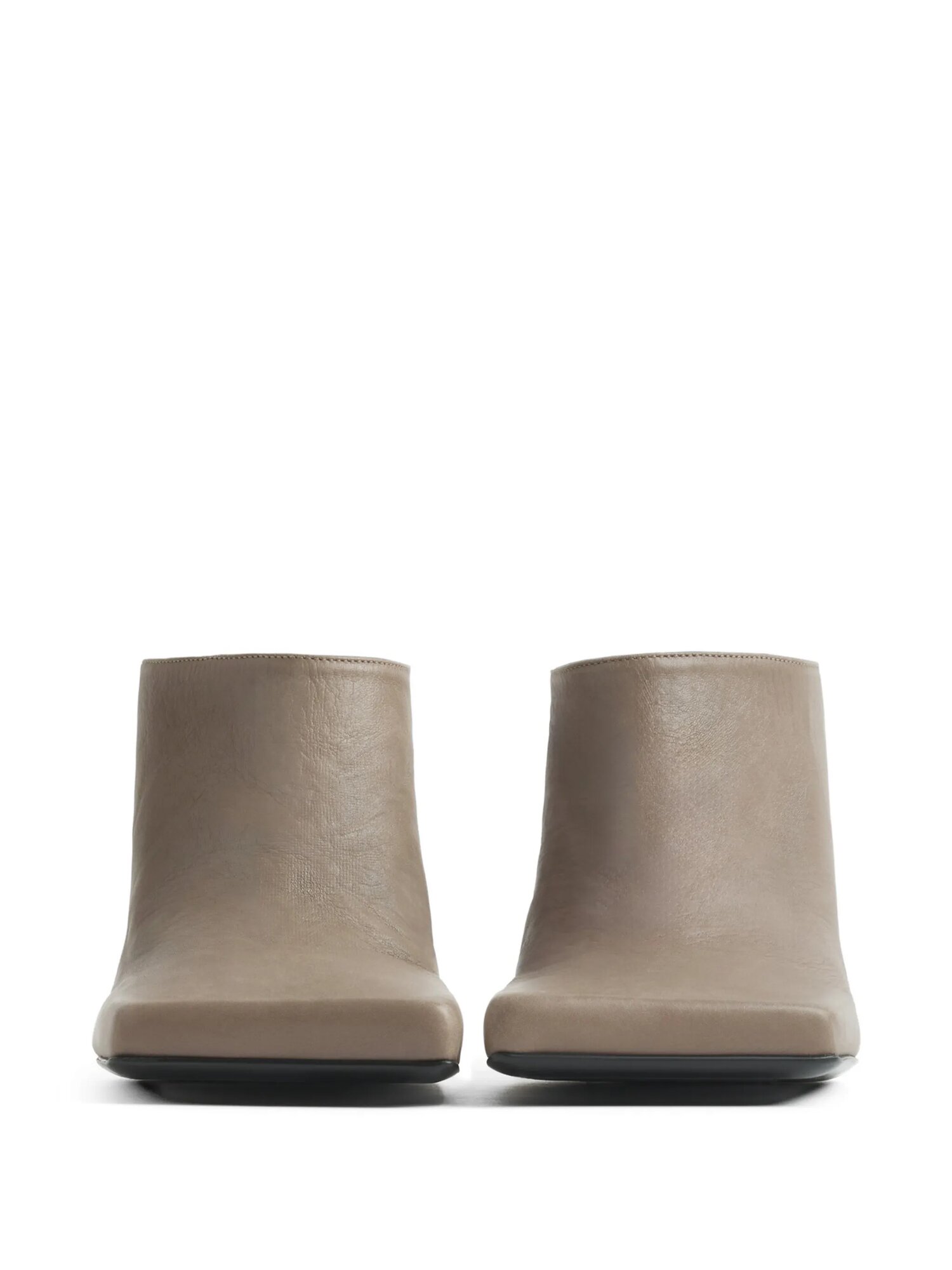 Мюли MUGLER Square-toe leather mules, размер 39, разноцветный — фото 1