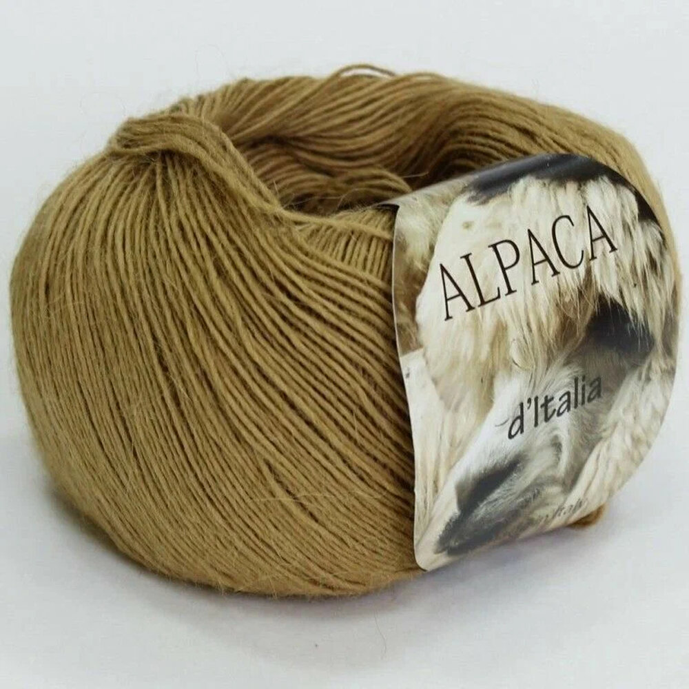 Пряжа для вязания Seam Alpaca d'italia 12 латунный 50 гр/300 м 50% альпака, 50% нейлон