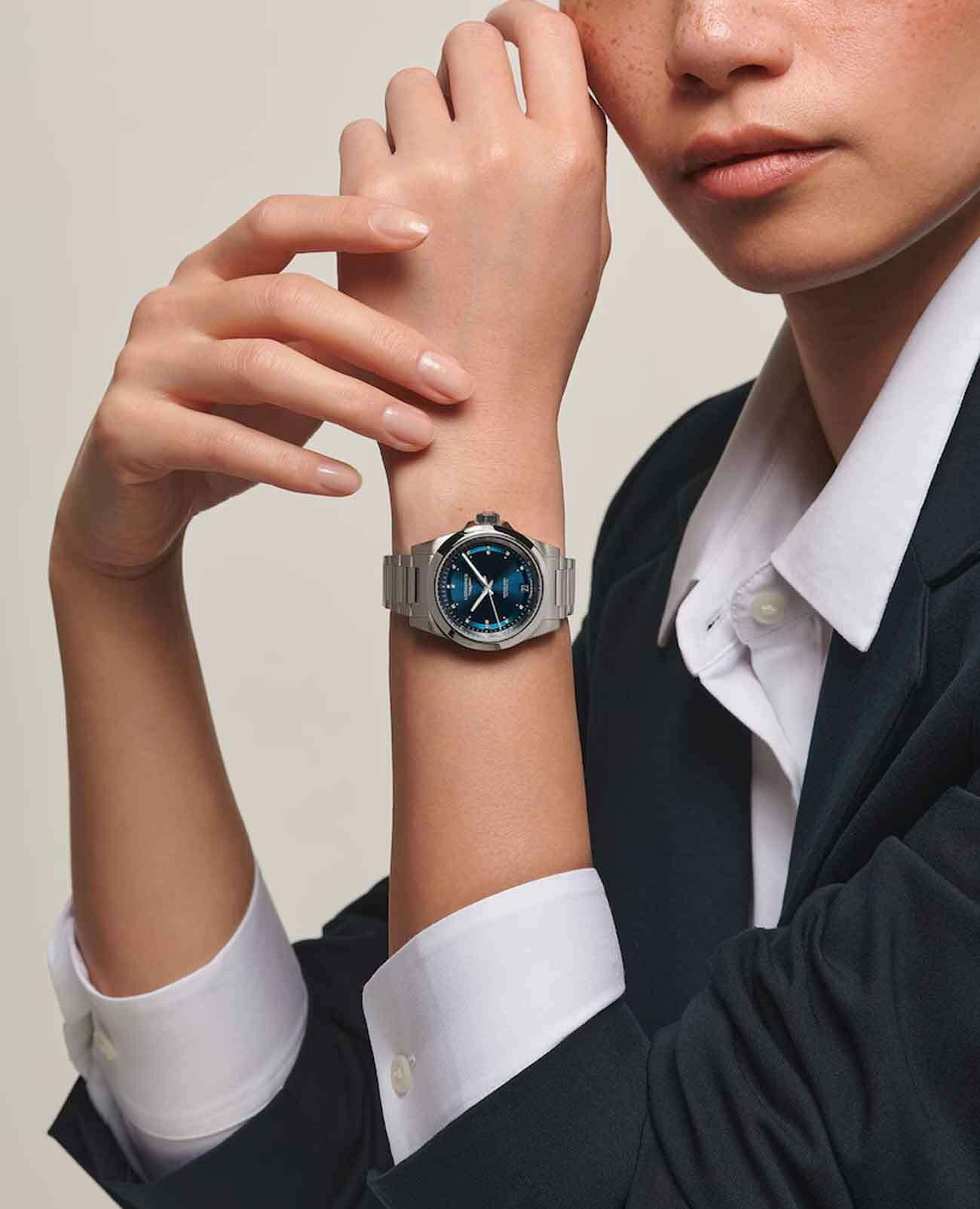 Наручные часы LONGINES, синий/серебристый — фото 1