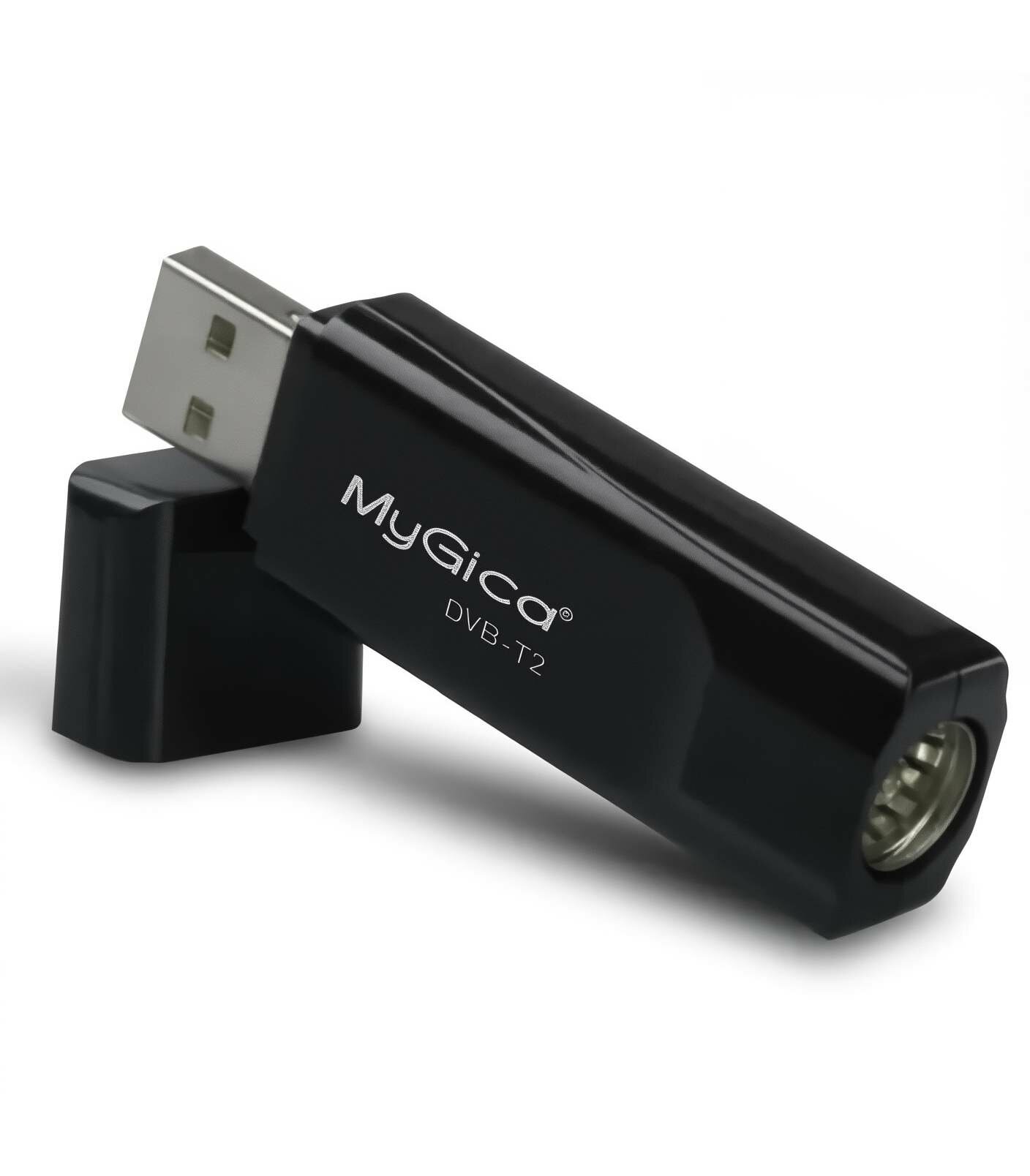 Тюнер MyGica T230C, USB, DVB-T/T2/C, для цифрового ТВ, черный