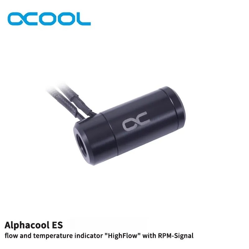 Alphacool вентилятор Датчик расхода и температуры измеритель водяного охлаждения с датчиком расхода и температуры_LJY1242291