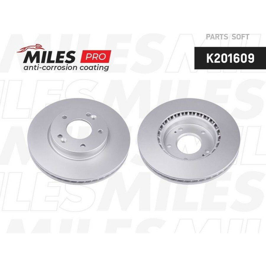 MILES K201609 Диск тормозной KIA CEED 12- передний вент. D=280мм ()