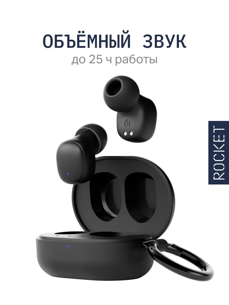 Наушники беспроводные с микрофоном, Bluetooth ROCKET Atom