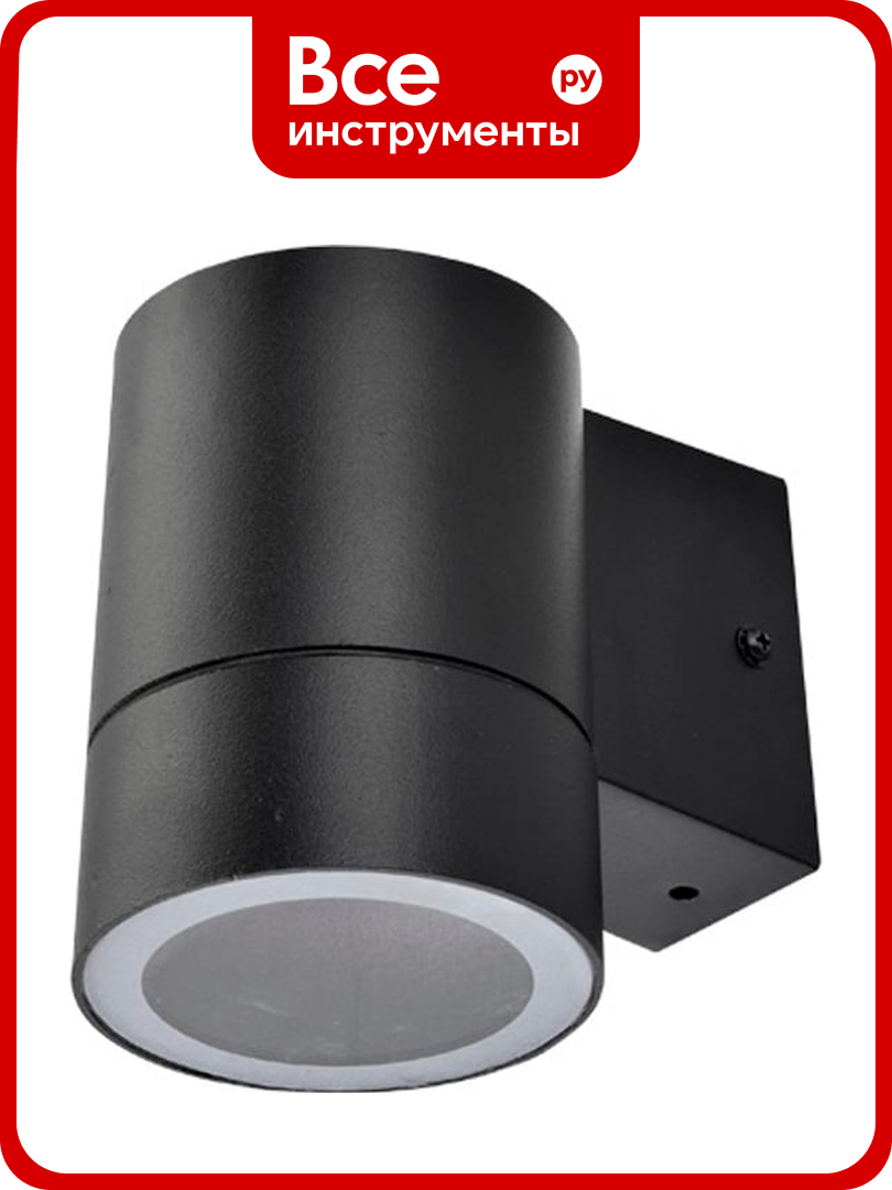 Накладной светильник Ecola 8003a Gx53, led, ip65, прозрачный, цилиндр, металл, 1 x gx53, черный, 114x140x90 FB53C1ECH