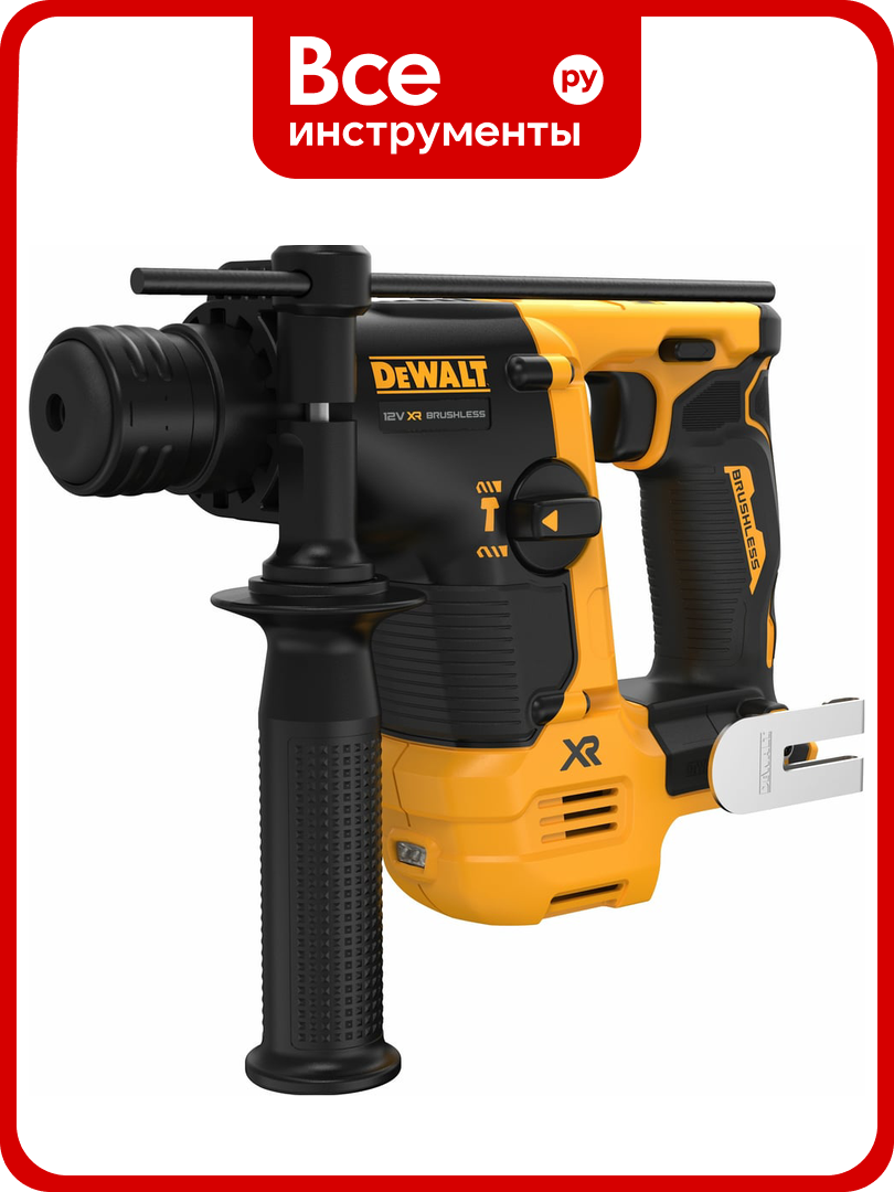 Перфоратор, Dewalt, Dewalt 12 В XR SDS-Plus DCH072N-XJ, работы в вертикальном положении, подходит