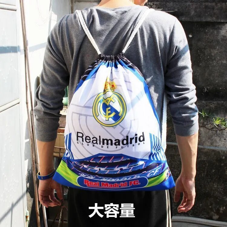 Спортивный рюкзак Real Madrid для обуви и формы, для школы и тренировок, белый — фото 1