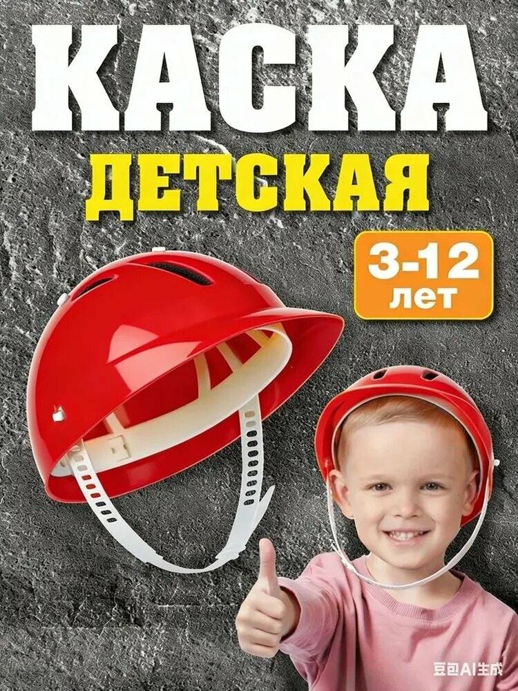 Игрушечный игровой строительный набор для детей "Каска" (детская, для мальчиков и девочек) Стром