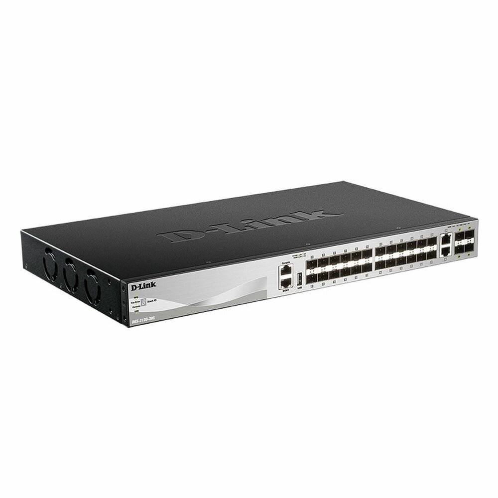 D-Link DGS-3130-30S/B1A коммутатор PROJ управляемый L3 стекируемый