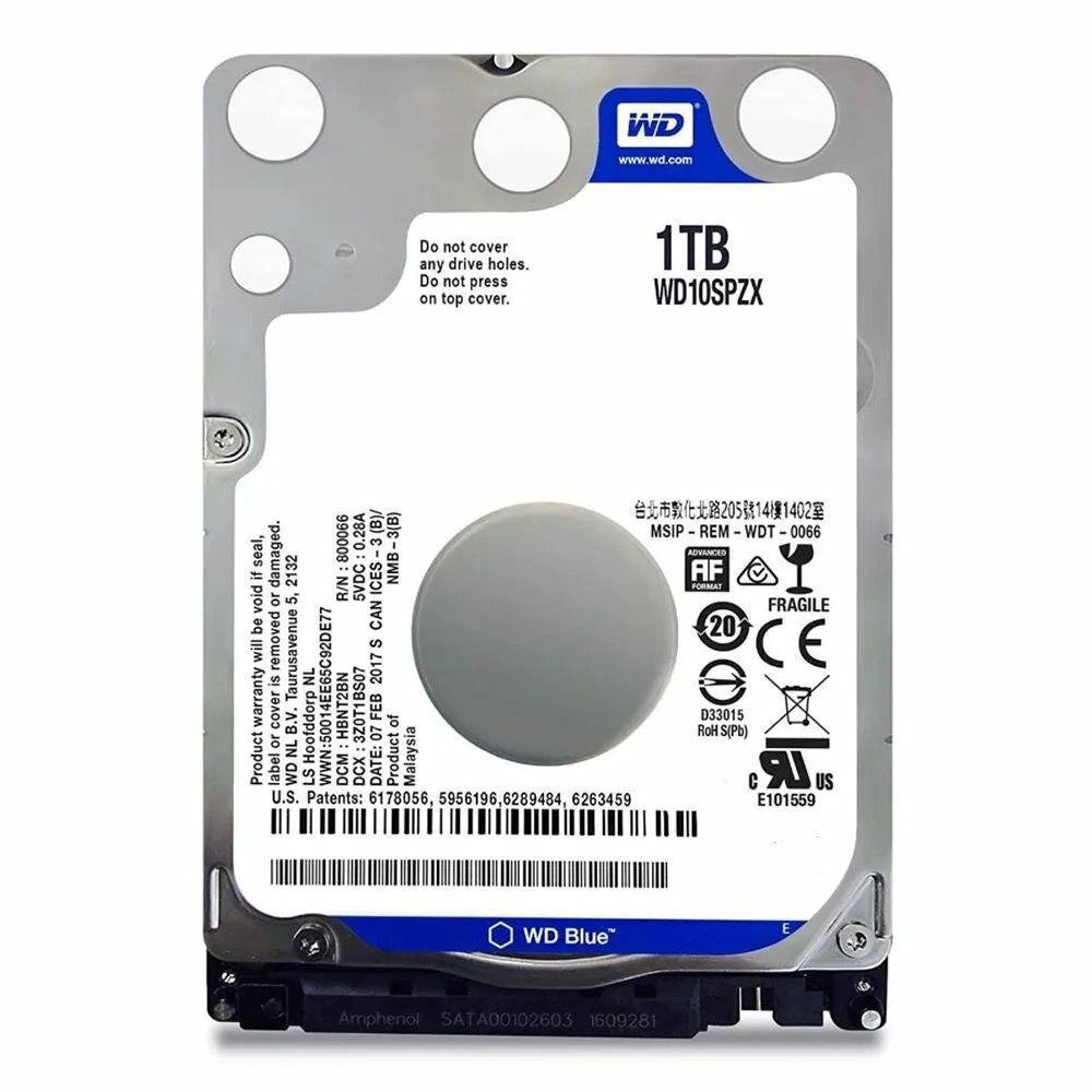 Western Digital 1 ТБ Внутренний жесткий диск (WD10SPZX)