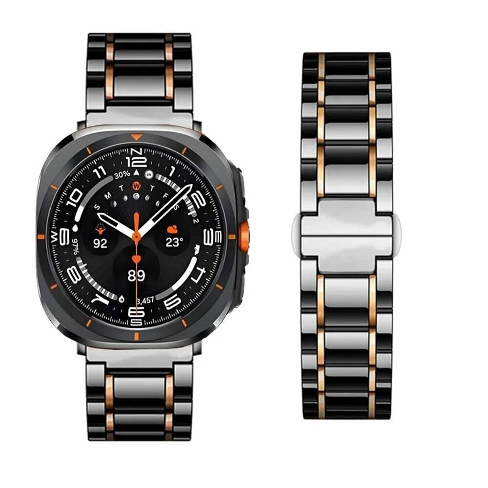 Высококачественный модный керамический ремешок, подходящий для Samsung Galaxy Watch Ultra 47 мм и Galaxy Watch8 40/44 мм/Classic 46 мм серии