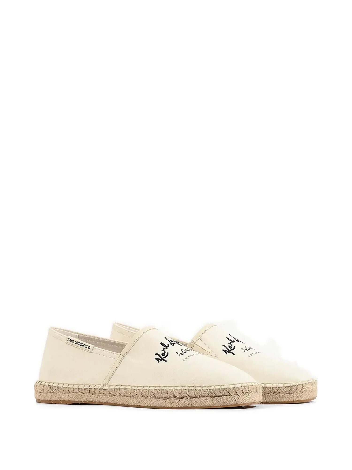 Эспадрильи Karl Lagerfeld Logo-embroidered braided-sole espadrilles, размер 44, разноцветный — фото 1